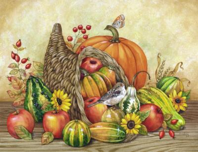 Ceramic Backsplash Tile Mural Kitchen Kitchen - Cornucopia-Autumn's ...
