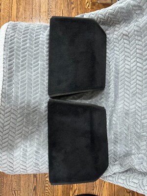 Genuine OEM BMW E38 E65 E66 740 745 750 760 Rear Seat Foot Rest Pair Black