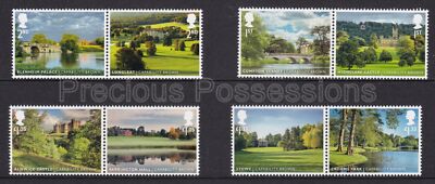 GB SG 3869-3876 MNH MINT STAMP SET 2016 CAPABILITY BROWN LANDSCAPE ...