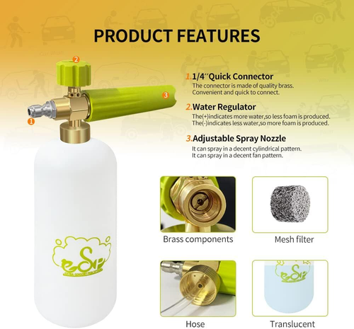 ESP Foam Cannon Snow Lance Pressure Power Jet Washer Quick Release ...