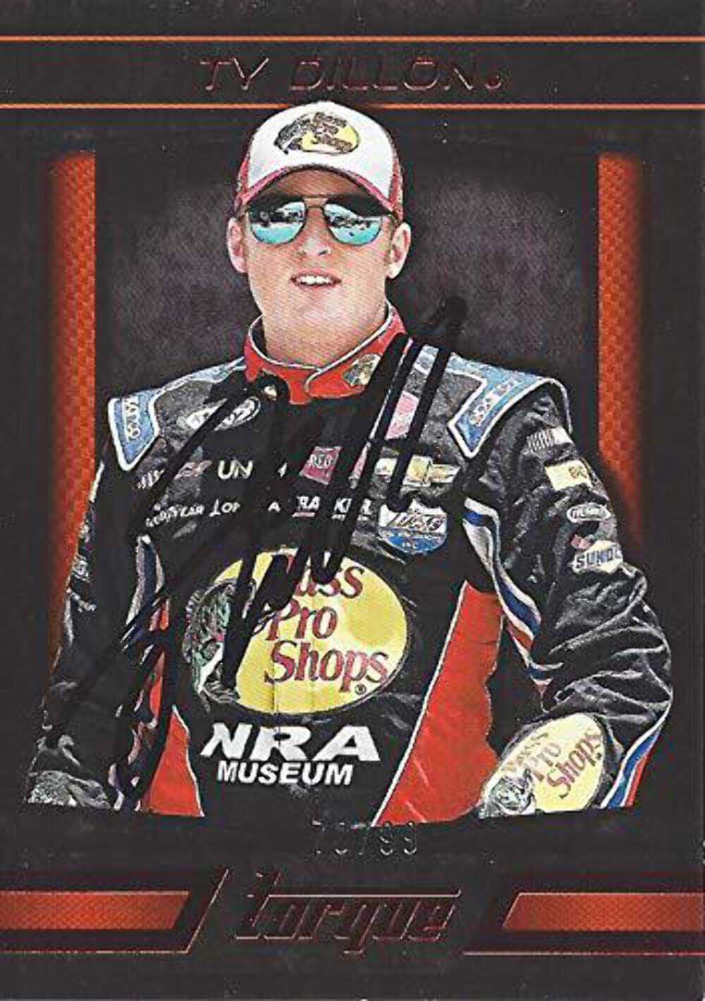 AUTOGRAPHED Ty Dillon 2016 Panini Torque Racing (#3 Bass Pro Shops NRA ...