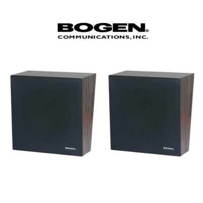 2 Pack Lot Bogen Wall Baffle Wooden Speaker Assembly 8" Volume Control ...
