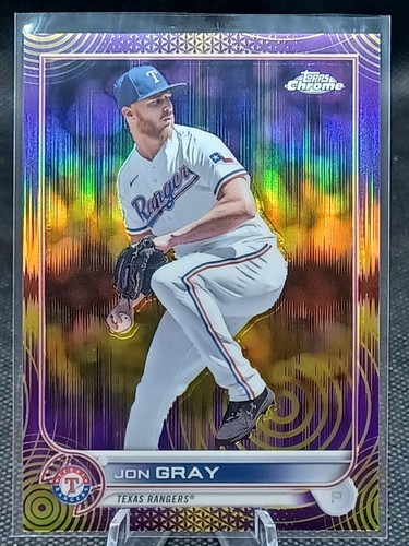 2022 Topps Chrome Sonic Jon Gray #23 Purple Yellow Sonic Pulse ...