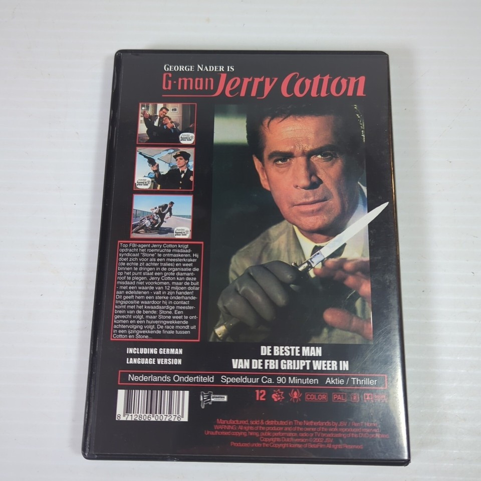 G-MAN JERRY COTTON death & diamonds GEORGE NADER, #PAL DVD | eBay