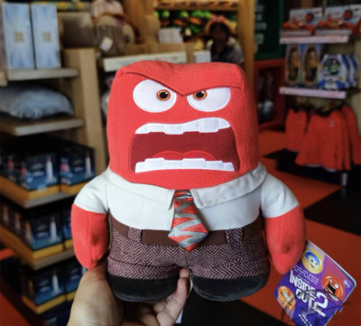 Disney 2024 authentic with Tag Inside Out anger Plush disneyland park ...