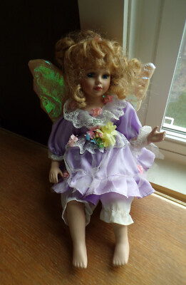 Cathay Collection Porcelain Blonde Hair Doll 1-5000 with Fairy Wings | eBay
