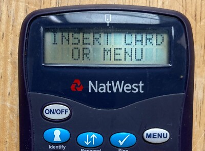 NatWest Pinsentry Security Online Banking Pin Sentry Bank Card Chip ...