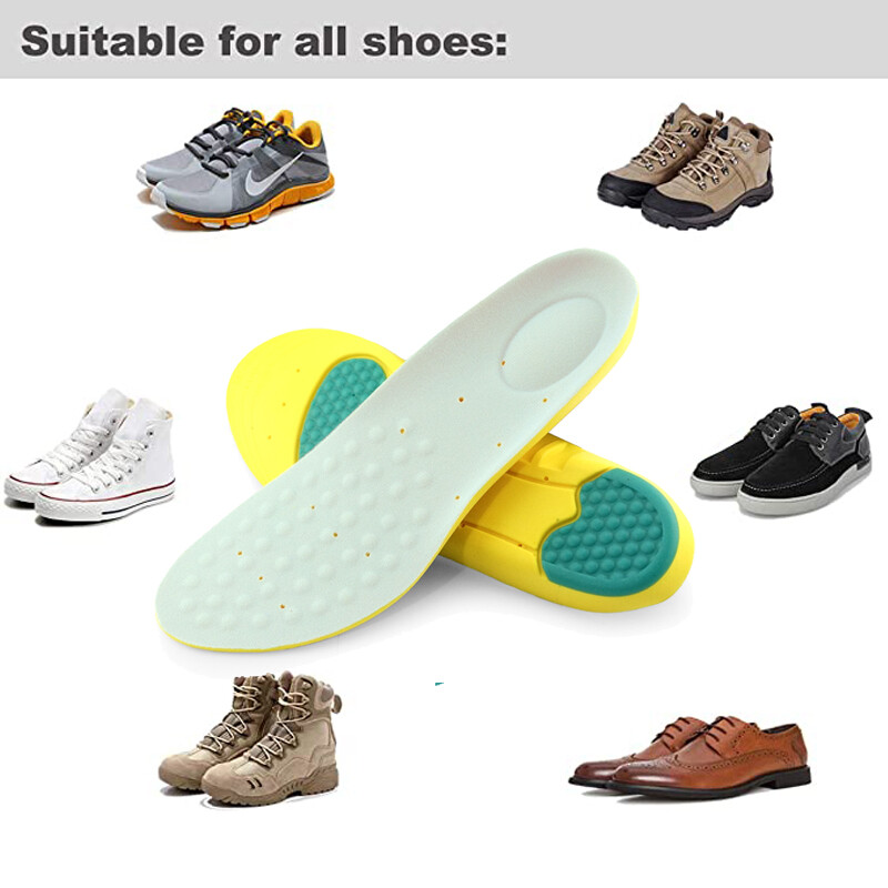 Work Boots Feet Arch Support Orthotic Plantar Fasciitis Shoe Insoles ...