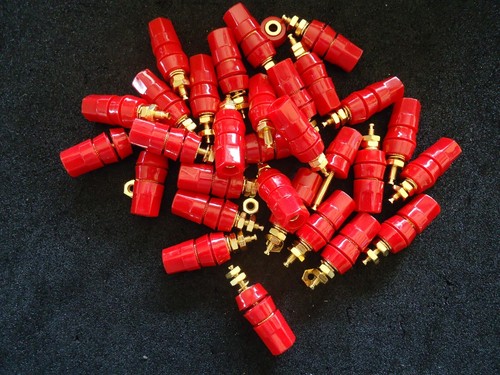 Mouser Electronic 30 New 4096, 8-32 red Bind. Post Keystone test plugs ...