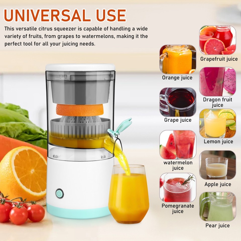Portable Electric Juicer Orange Juice Squeezer Press Machine Lemon ...