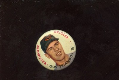 1956 Topps Baseball Pin Gus Triandos Baltimore Orioles NRMT | eBay