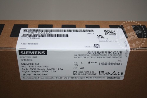 *NEW IN SEALED BOX* SIEMENS SINUMERIK ONE NCU 1750 , 6FC5317-5AA00-0AA0 ...