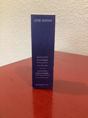 JOSIE MARAN SKIN DOPE 5 Minute Facial 2 oz. Unscented Hemp Proteins ...