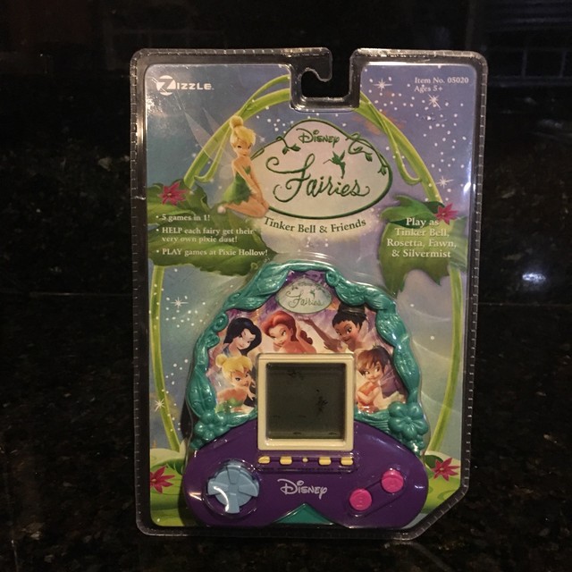 2007 Zizzle Electronic Handheld Game Disney Fairies Tinker Bell 5 Games ...