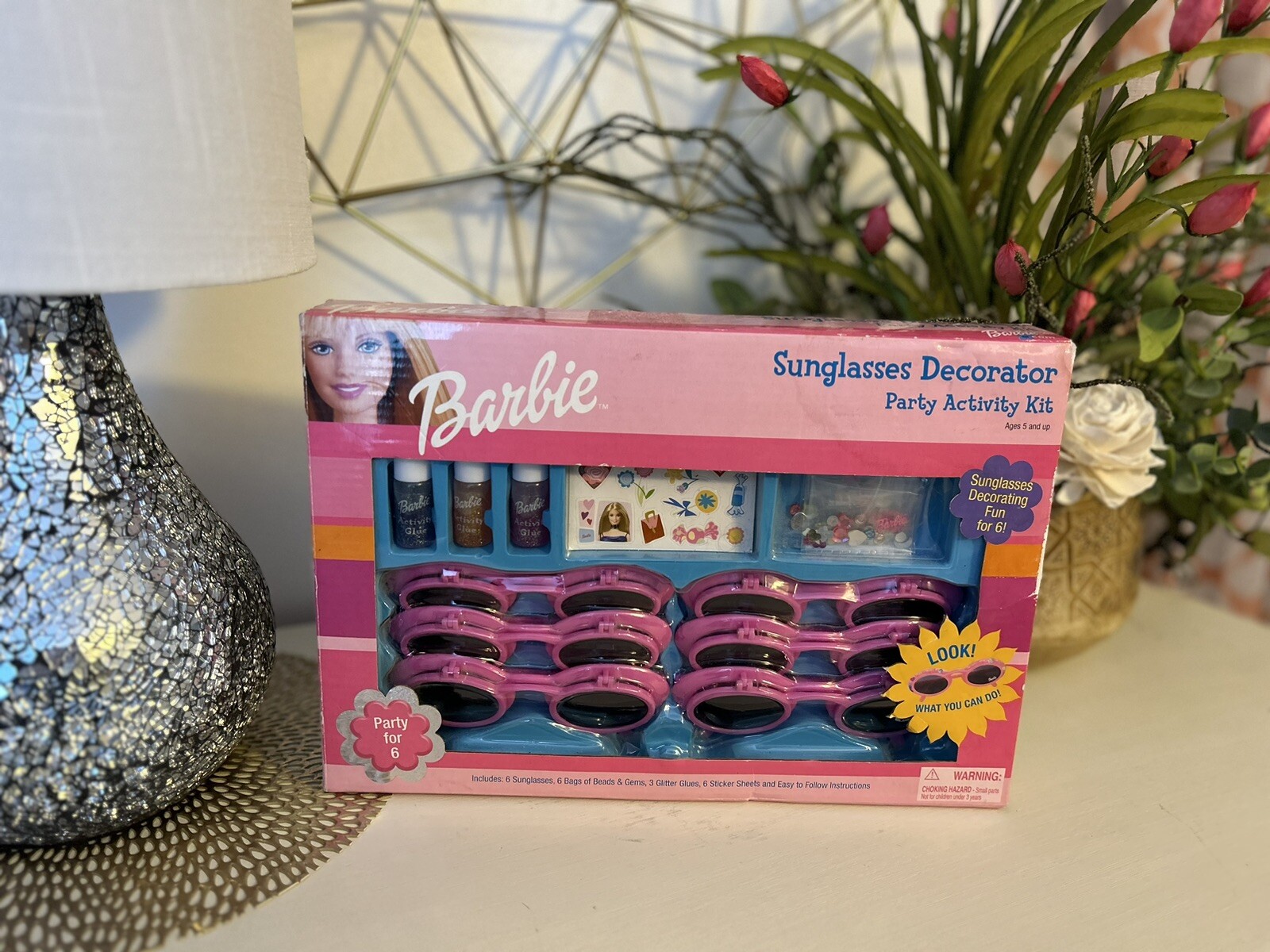 NOS 2003 Vtg Barbie Sunglasses Decorator Kit Birthday Party Activity ...