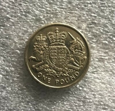 COLLECTIBLE 2015 ONE POUND COIN, ROYAL ARMS UNICORN & CROWNED LION ...