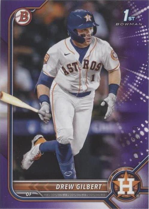 2022 Bowman Draft - Drew Gilbert #BD-152 Purple /250 (RC) for sale ...