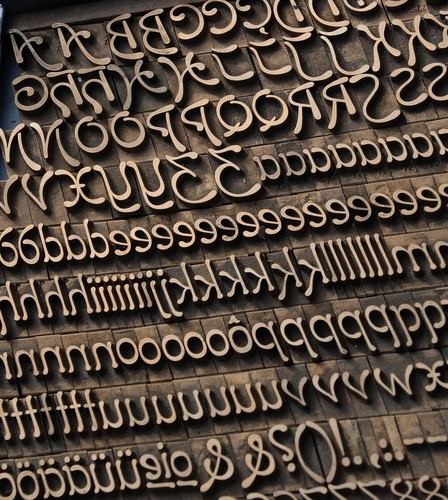Bookbinding Brass Type set 0.65" embossing gold finishing bookbinder ...