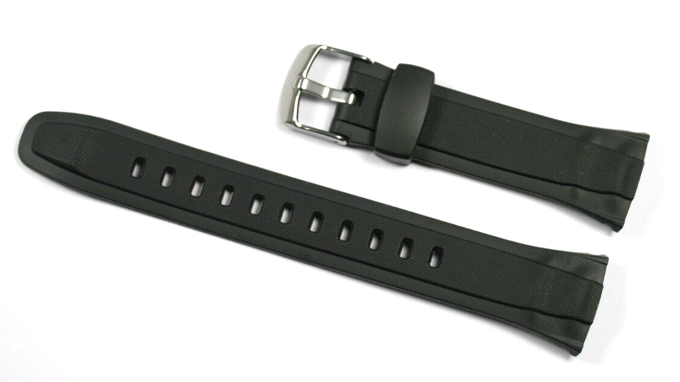 CASIO WAVE CEPTOR BLACK RESIN WATCH STRAP FOR WVA-430 WVA-470 OFFICIAL ...