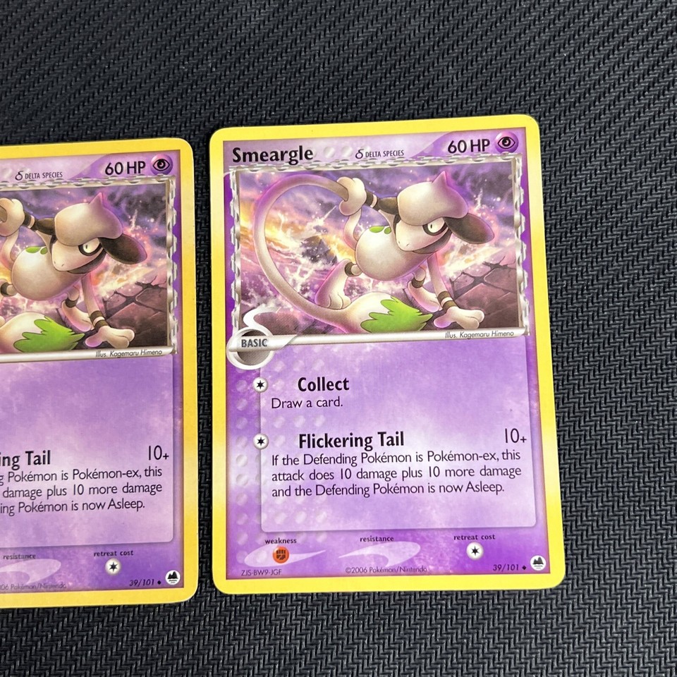 Smeargle 39/101 Delta Species EX Dragon Frontiers Pokemon Card Non-Holo ...