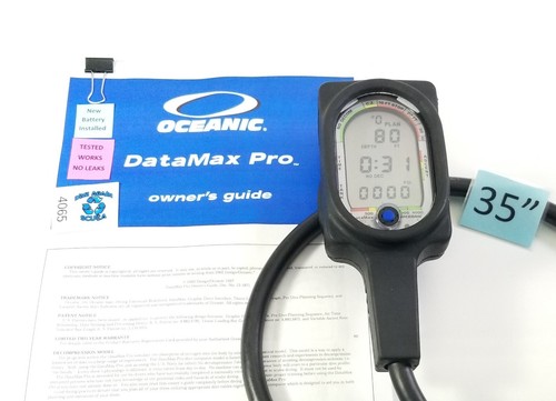 Oceanic Datamax Pro SCUBA Dive Air Integrated Dive Computer New Battery ...