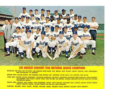 1966 LOS ANGELES DODGERS NL CHAMPS TEAM 8x10 PHOTO BASEBALL | eBay
