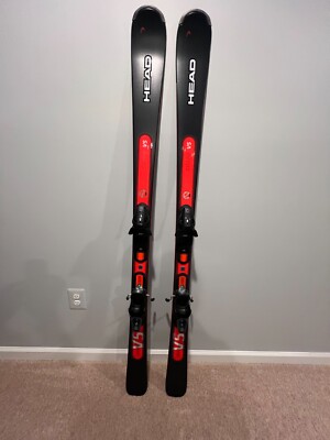 HEAD Shape e.V5 Black/Red Performance Skis with PR 10 GW Promo Bindings ...