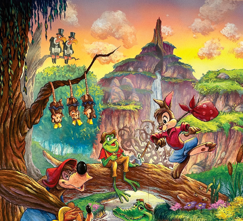 Disney Splash Mountain Brer Fox Bear Rabbit Frogs Attraction Ride ...