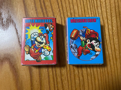 2 Decks : 1985 Nintendo Playing Cards (Deck)- Super Mario, etc ...