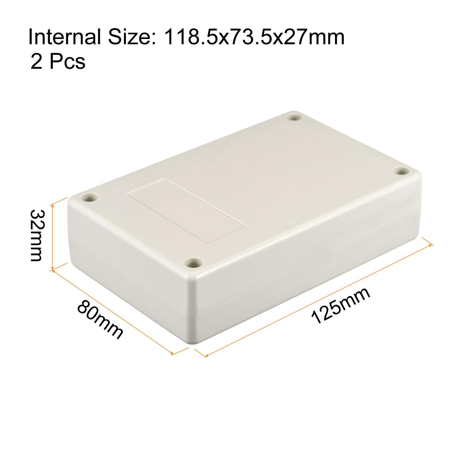 Waterproof Junction Box 125x80x32mm ABS for Electrical Project (Gray ...