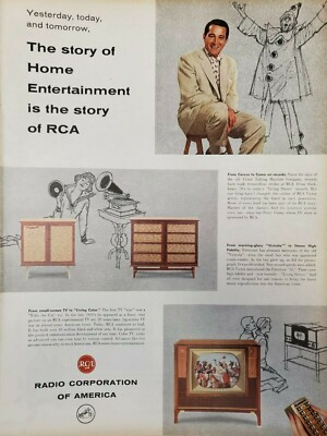 Vintage 1955 RCA Print Ad Ephemera Wall Art Decor with Perry Como | eBay
