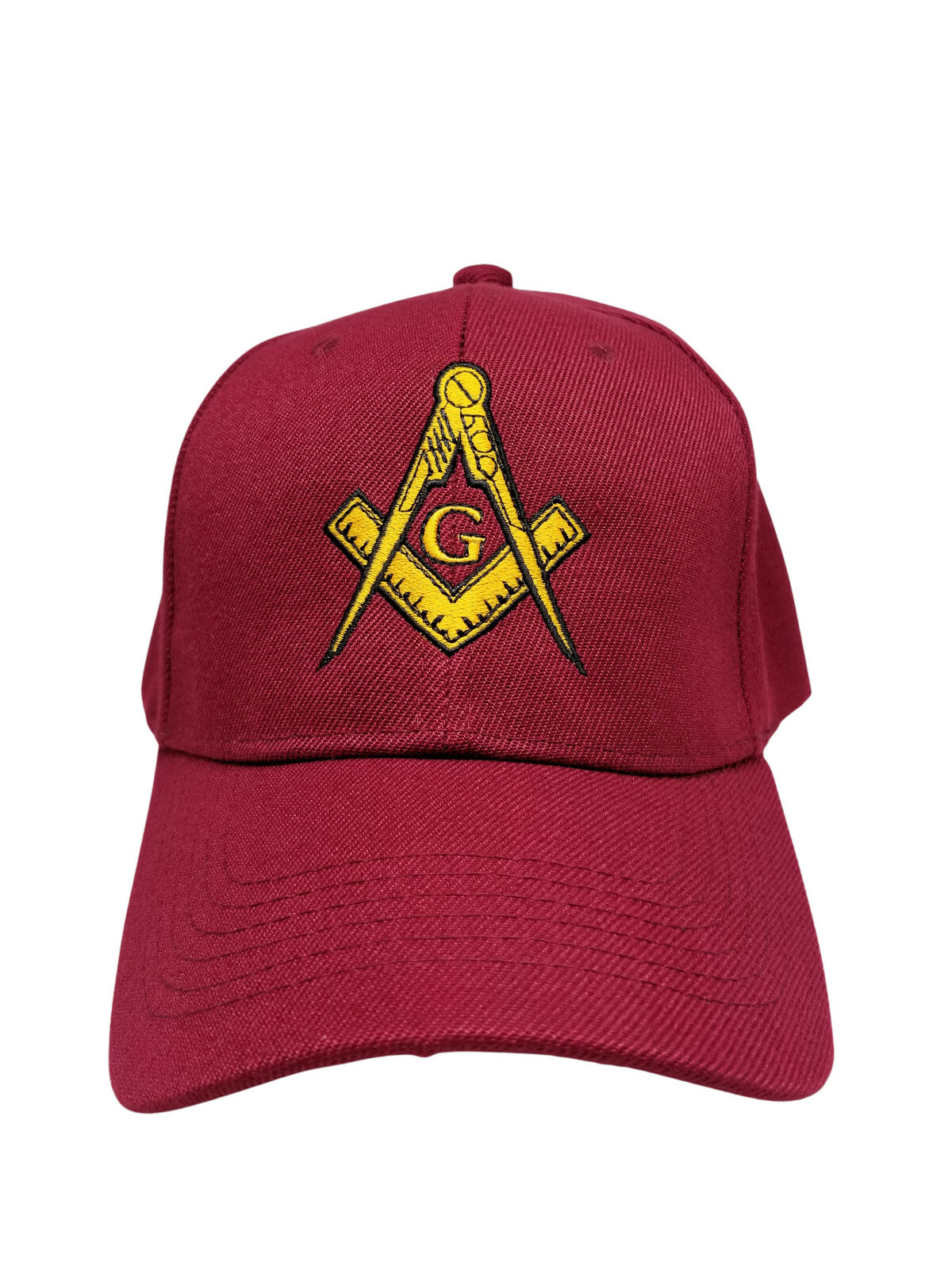 Mason Baseball Cap Freemasons Maroon Masonic Hat Masons, Compass and ...