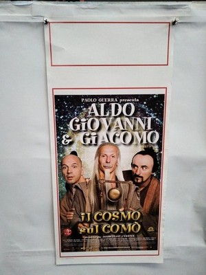 Locandina Il cosmo sul comò Aldo, Giovanni, Giacomo 33X70 cm | eBay