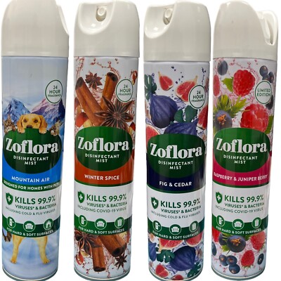 Pack 3/6 Zoflora Surface Disinfectant Mist Spray 300ml All Fragrances ...