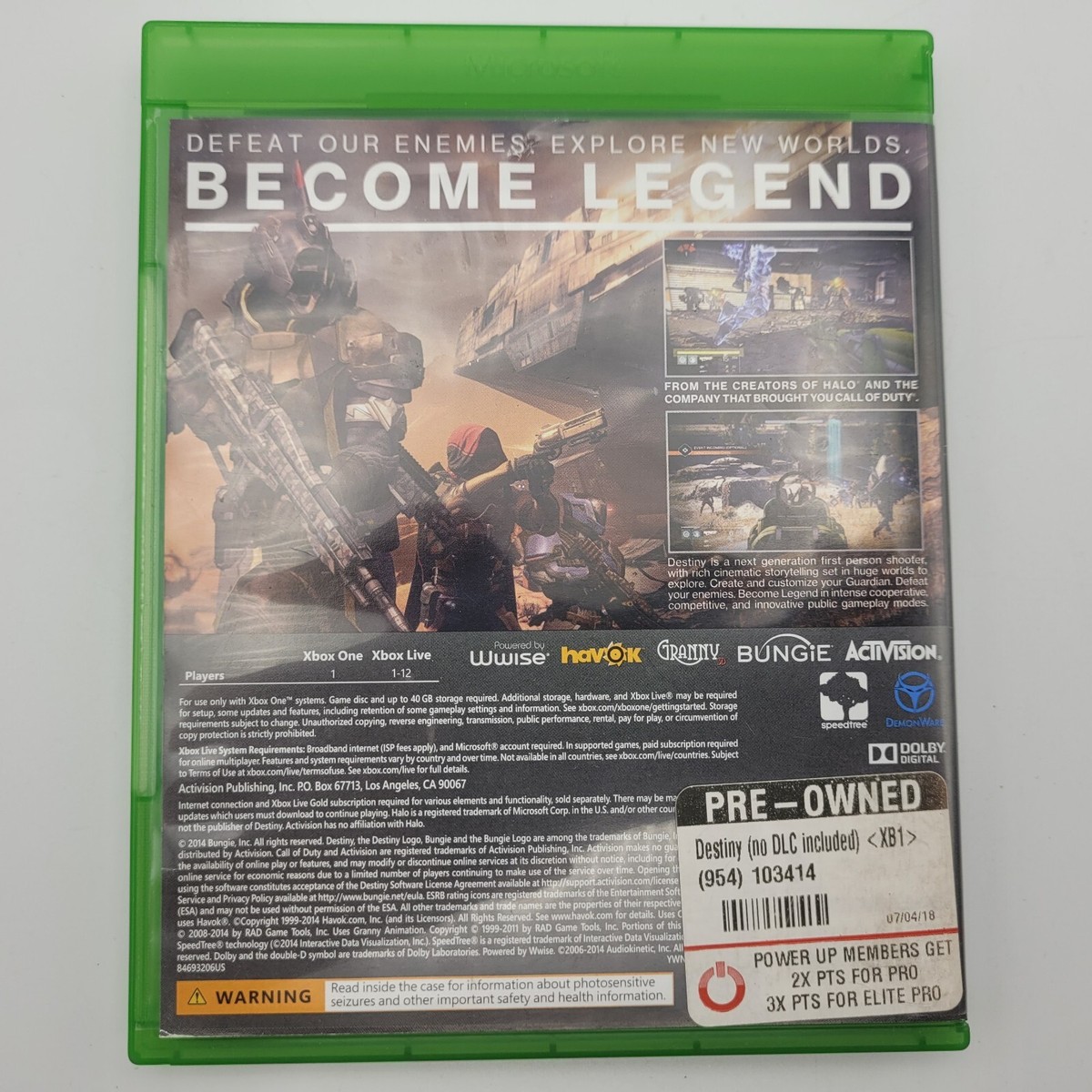 Destiny Gets Huge Set