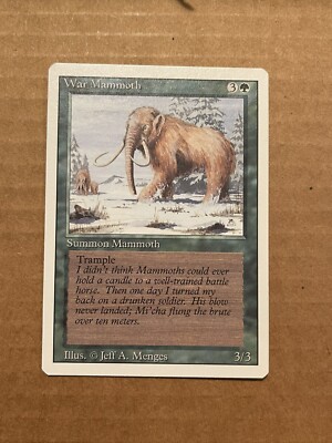 1994 Magic The Gathering Revised Edition War Mammoth | eBay