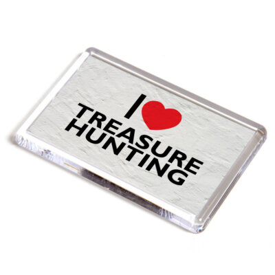 FRIDGE MAGNET - I Love Treasure Hunting - Novelty Gift | eBay UK