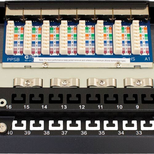 CAT5e Shielded 48 Port Ethernet Rack Mountable 2U Krone Type Patch ...