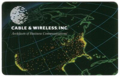 $6. CWI Corporate: USA Map on Black Globe With Lighted Cities 10/95 ...