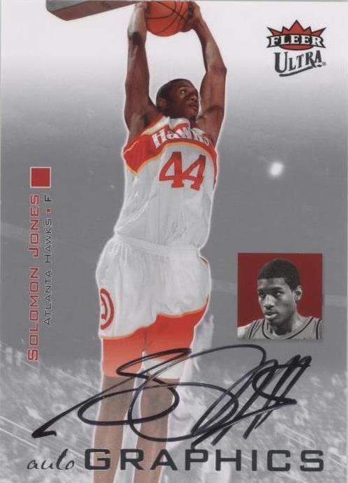 2007-08 Fleer Ultra - Autographics Solomon Jones #AU-SJ (AU) for sale ...