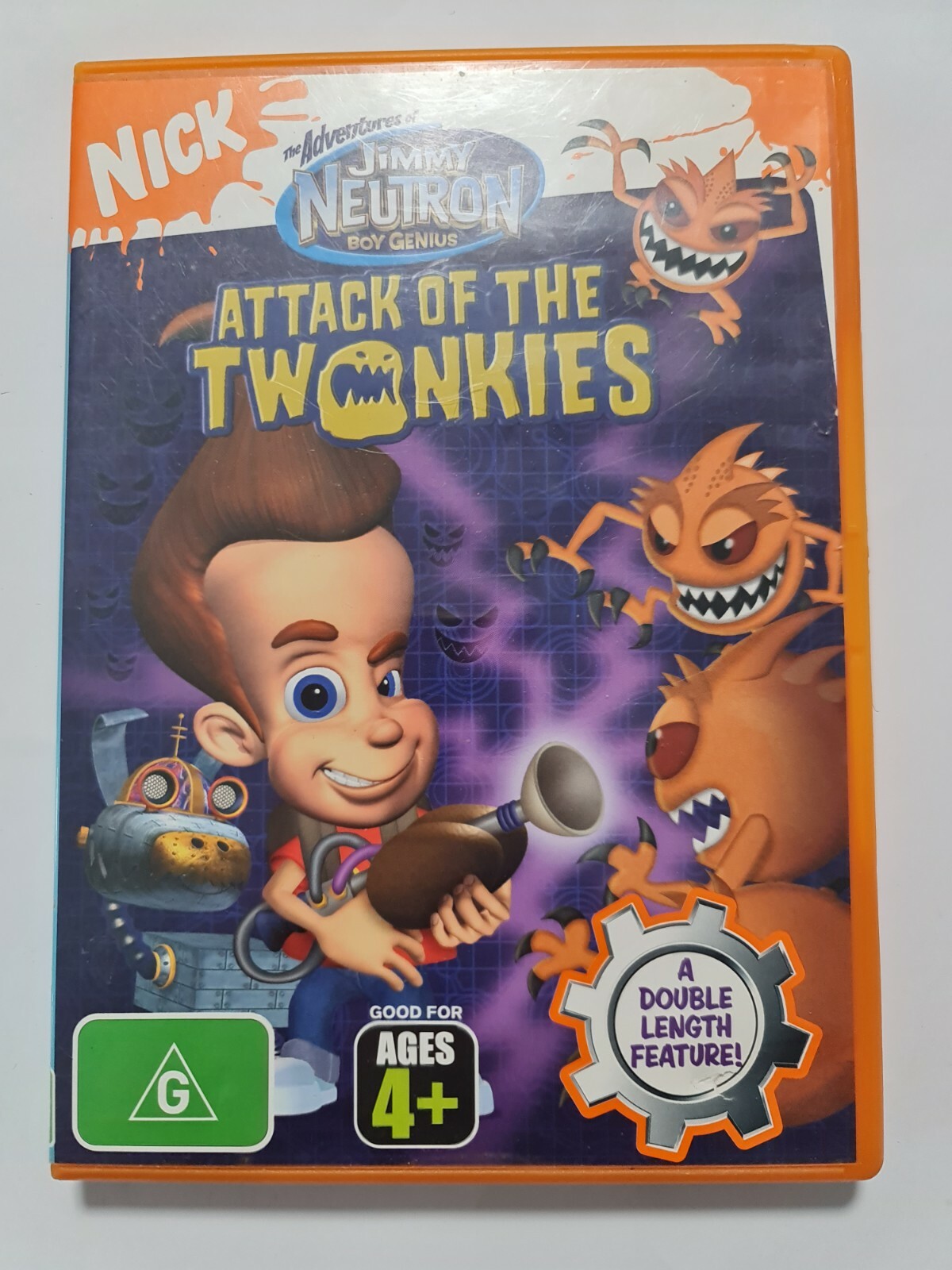 THE ADVENTURES OF JIMMY NEUTRON BOY GENIUS Attack of The Twonkies DVD ...