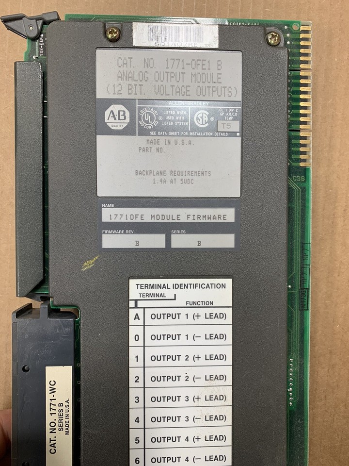 Allen Bradley 1771-IFE Analog Output Card | eBay