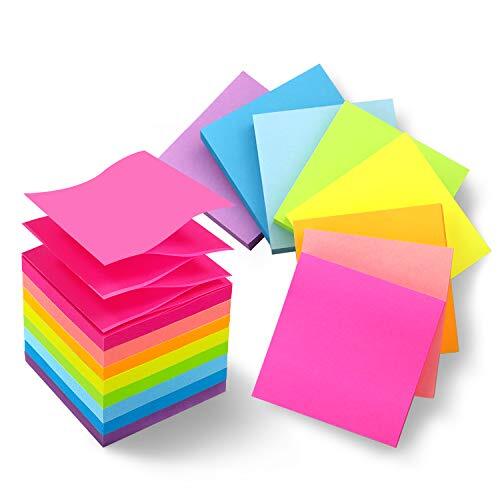 24 Pads Pop Up Sticky Notes 3x3 Refills Bright Colors Self-Stick 24 ...