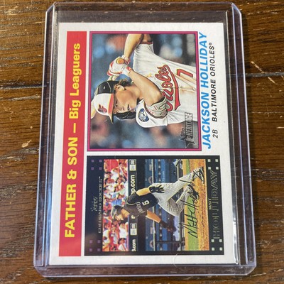 Jackson Holliday Matt Holliday 2025 Topps Heritage Father & Son no.66 ...