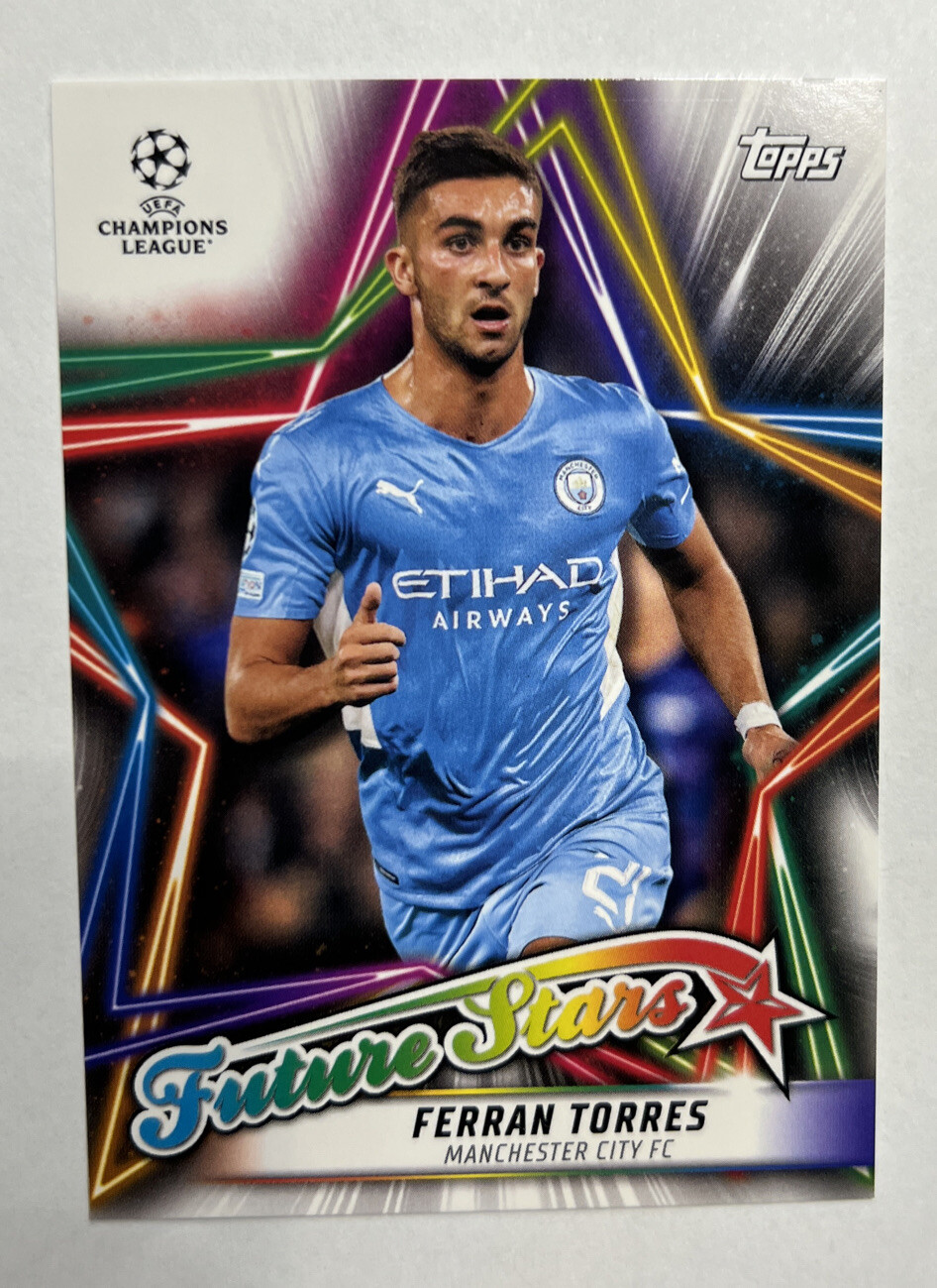 2021-22 UEFA Champions League Topps Future Stars Ferran Torres #FS-12⚽️ ...