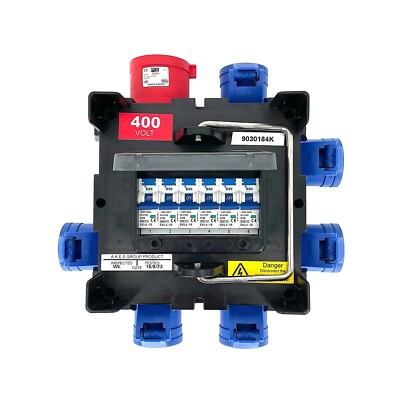 PCE IMST Power Distribution Box 32Amp 400V 5 Pin 3 Phase IP44 Distro ...