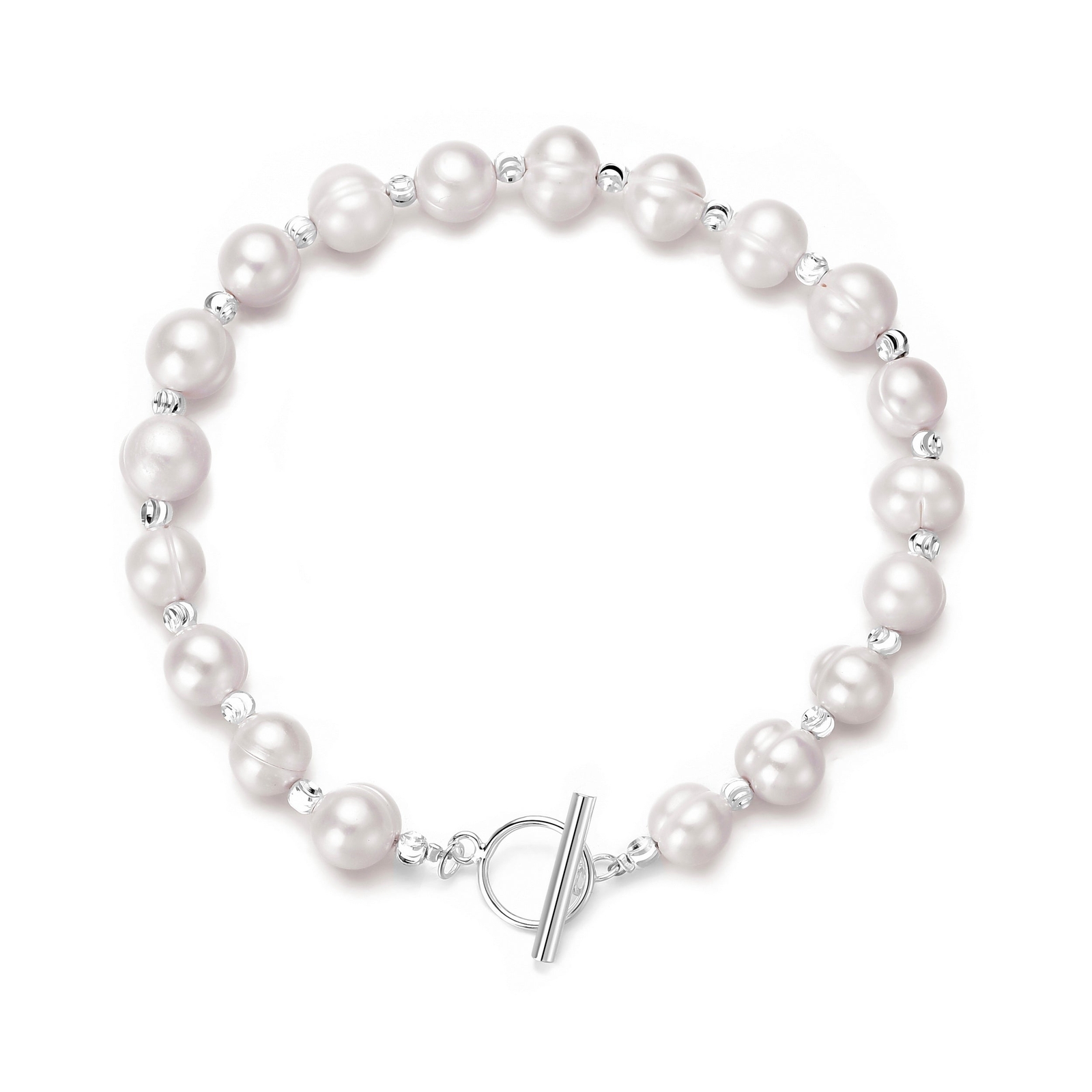 Freshwater Baroque Pearl T-Bar Bracelet | eBay