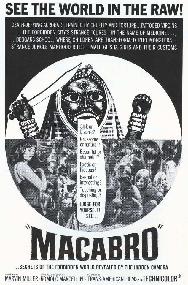 Macabro (1966) original pressbook Ad Slick Sheet - mondo documentary | eBay