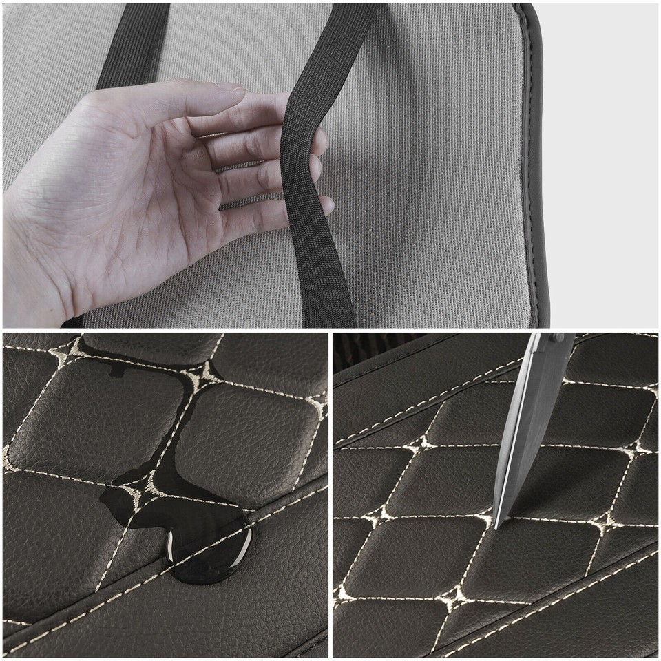 Universal Center Console Box Protector Armrest Cover Pad PU Leather ...