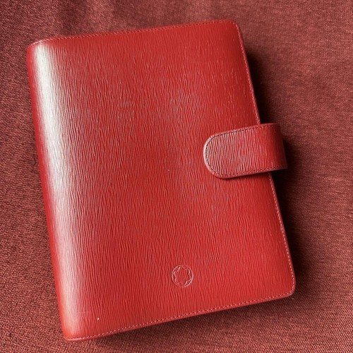 MONTBLANC Notebook Cover Diary Cover 19cm×15cm Red No Box Used | eBay